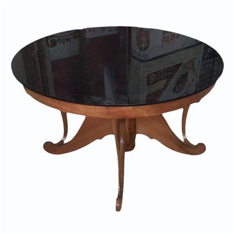 Wooden Glass Round Table At ₹ 10850piece Round Table In Nedumangad