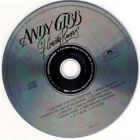 Retro Disco 80s Andy Gibb Flowing Rivers Edicion Cd Album 1977