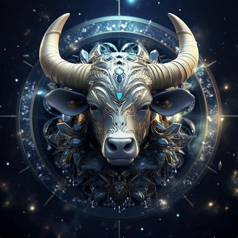 Astrological Horoscope Taurus Sign Premium Ai Generated Image
