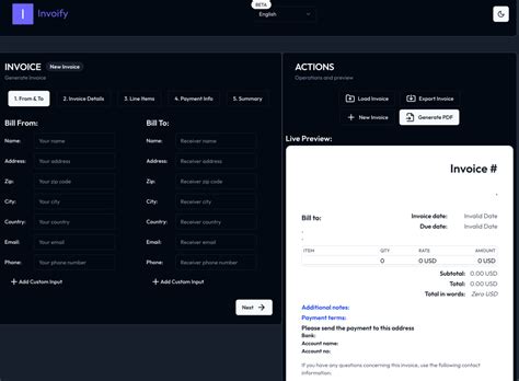 一个发票生成应用程序开源推荐（技术栈nextjs 13、typescript、react 和 Shadcn Ui等） Csdn博客