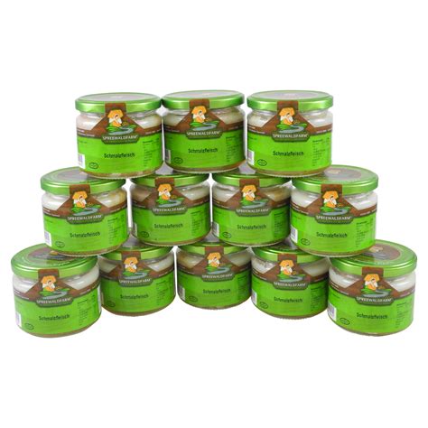 Paket Original Spreewälder Schmalzfleisch 12er Pack 12 Gläser à 250