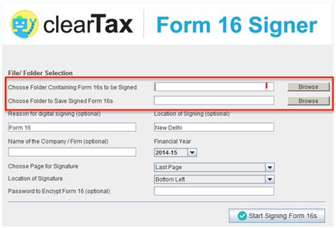 Form 16 Generation By Cleartax