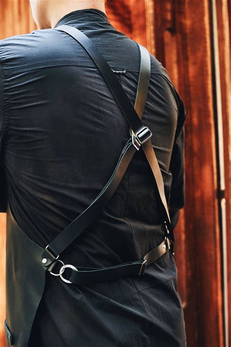Leather Apron For Men With Custom Engraving Bartender Apron Etsy