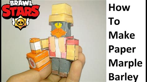 How To Make A Paper Brawl Stars Marple Barley Papercraft Toy Papercraft Brawl Stars Brawl Art