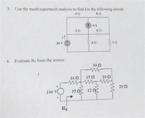Solved 3 Use The Meshsupermesh Analysis To Find I In The