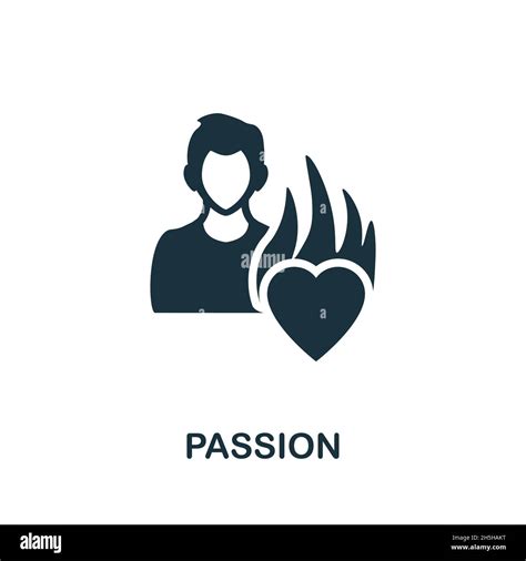 Passion Icon Monochrome Simple Element From Core Value Collection Creative Passion Icon For