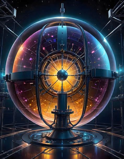 Premium Photo Glowing Sphere Representing Connection Generative Ai