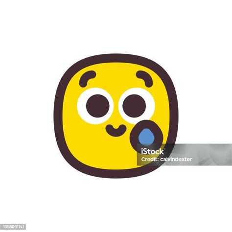 Emoticon Blob Bentuk Bentuk Seni Baris Ilustrasi Stok Unduh Gambar