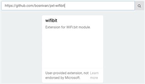 Using Wifibit With The Official Makecode Extension Pxt Wifibit