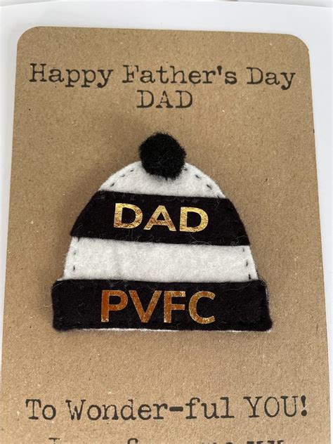 Personalised Football Fan Greeting Card With Keepsake The Ted Bee
