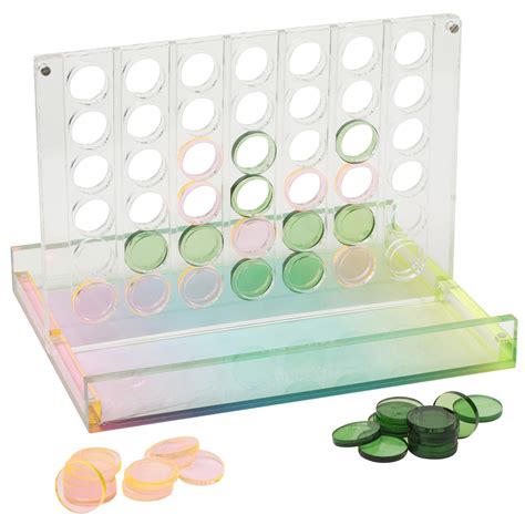 sunnylife lucite 4 in a row ombre sherbert classic game play