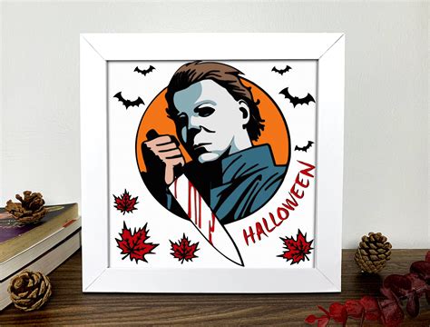 Michael Myers Shadow Box Svgmichael Myers Svgmichael Myers Etsy