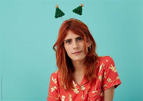 Gorgeous Transgender Model With Christmas Spirit By Stocksy
