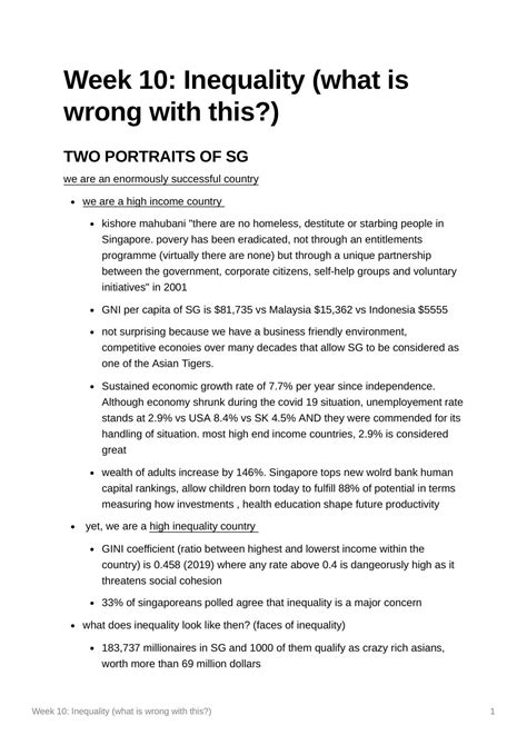 Week 10 Notes Ps1101e Introduction To Politics Nus Thinkswap