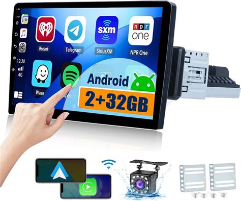 Radio 1 Din con Pantalla con Carplay y Android Auto Pantalla Táctil HD