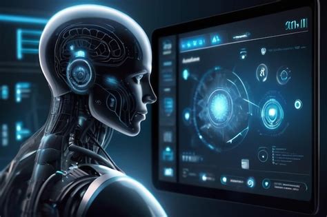ai conceito de inteligência artificial aprendizagem profunda gui