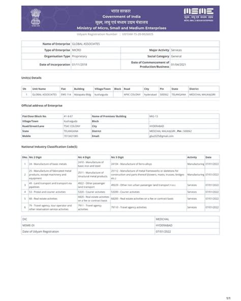 MSME Registration Global Associates
