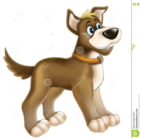 动画片愉快的狗 牲口 库存例证 插画 包括有 似犬 艺术 动画片 可爱 例证 讽刺画 子项 73826802