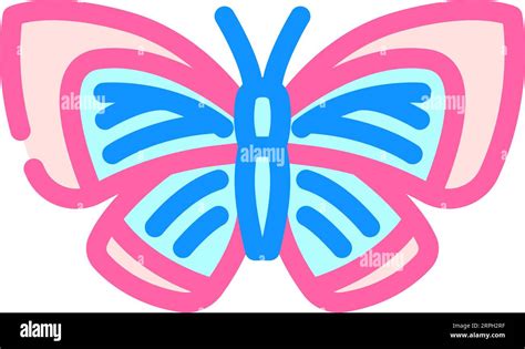 Spring Azure Insect Color Icon Vector Illustration Stock Vector Image
