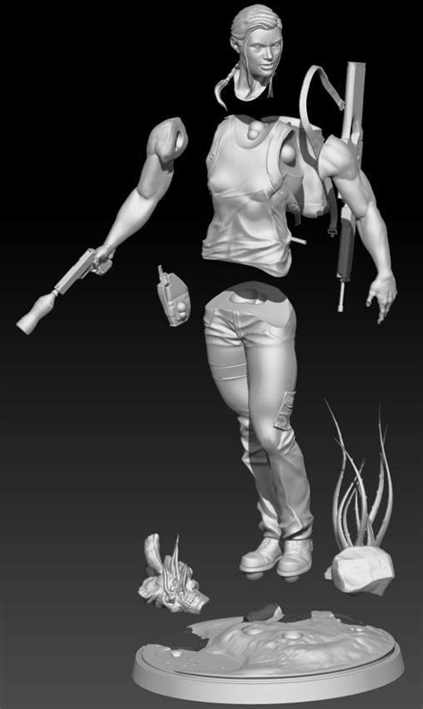 Tlou2 Abigail Abby Anderson 225mm Scale Free 3d Model 3d