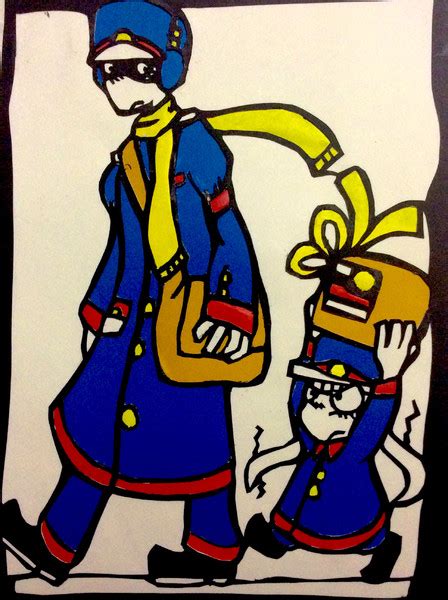 切り絵 郵便さん 片道 美春 さんのイラスト ニコニコ静画 イラスト