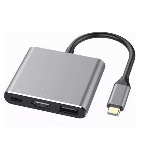 Adaptador Tipo C A Hdmi 4k Convertidor Hub Usb 30 3 En 1 Walmart En