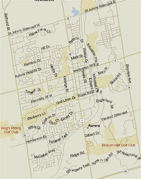 Aurora Map Ontario Listings Canada