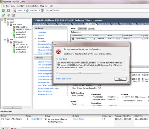 Vmware Vsphere Failure In Connceting To NFS Server Server Fault