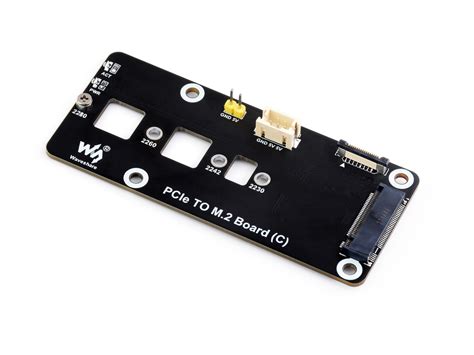 PCIe To M.2 Adapter Board (C) for Raspberry Pi 5, Supports NVMe ...