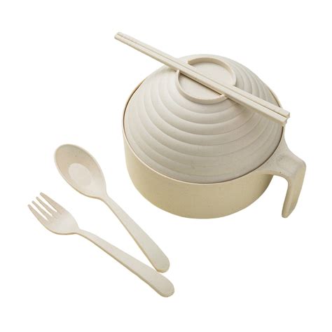Nsesshome Microwave Ramen Cooker Set Quick Ramen Bowl Set Microwave