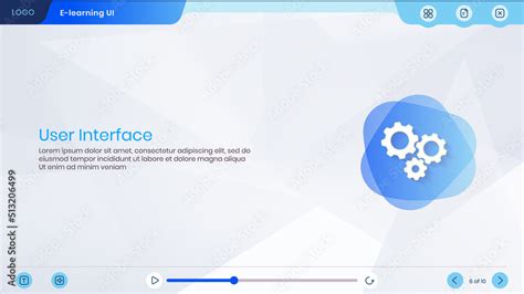Course Layout Assessment E Learning Template User Interface Ui Ux
