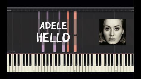 Adele Hello Piano Tutorial By Amadeus Synthesia Youtube