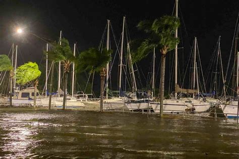 Tropical Storm Eta Makes Landfall In Florida Again