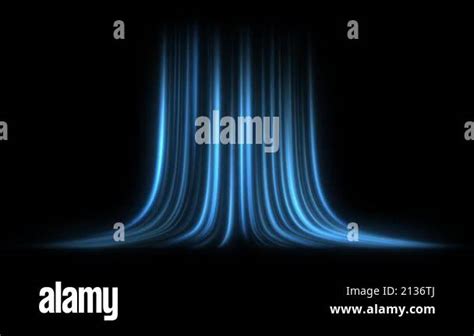 Cold Air Flow From Conditioner Effect Air Light Effect With Blue Rays