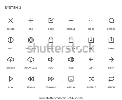 system user interface ui raster icon 库存插图 744791035 shutterstock