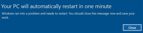 Su Pc Se Reiniciar Autom Ticamente En Un Mensaje De Un Minuto En Windows