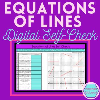 Writing Equations Of Linear Functions Digital Maze TPT