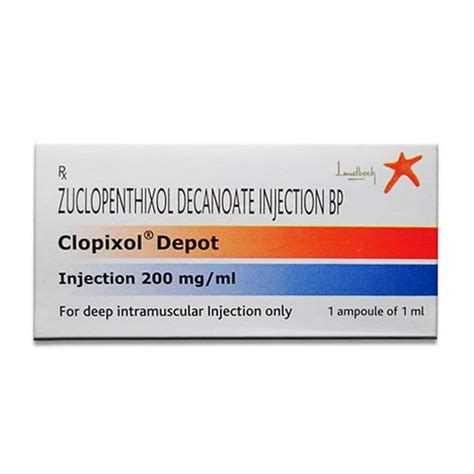 Clopixol Depot 200mg Ampoule Of 1ml Injection Health And Personal Care