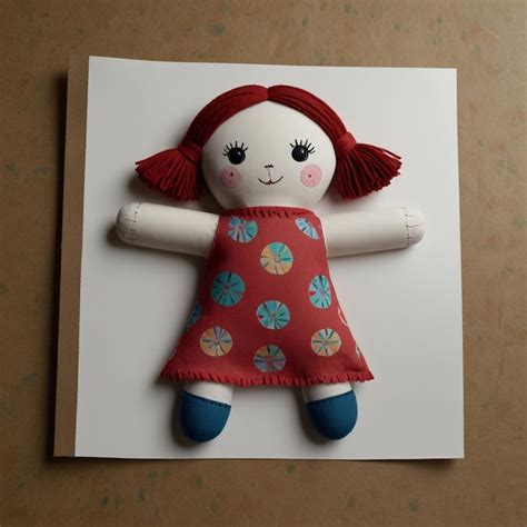Vector Illustration Of Doll Isolated On White Background Ai Generated