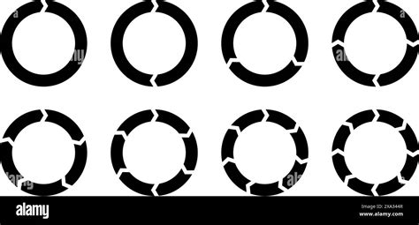 rotation arrows in circular motion circle arrow combinations set of