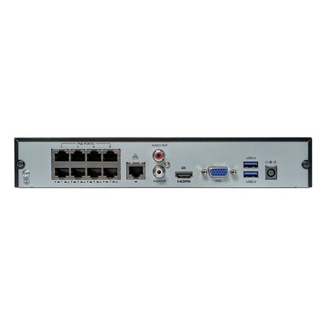 Uniview 8 Channel PoE NVR NDAA Compliant 4K Ultra HD With 1 SATA HDD