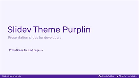 Github Moudevslidev Theme Purplin Slidev Theme