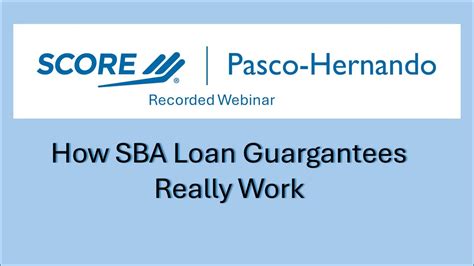 How Sba Loan Guarantees Really Work Youtube