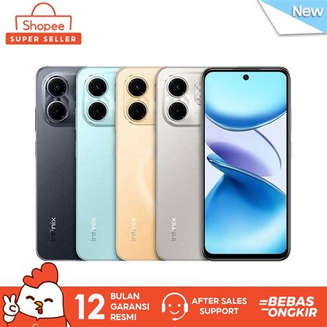 Jual Infinix Smart 9 Hd 4 128 4 64 Gb Garansi Resmi Black Titanium Green Smart 8 7 Hot 50