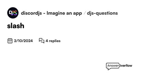 Slash Discordjs Imagine An App