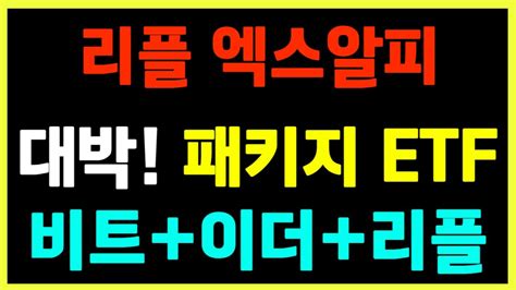 리플 엑스알피 종합 선물 세트 출현 Youtube