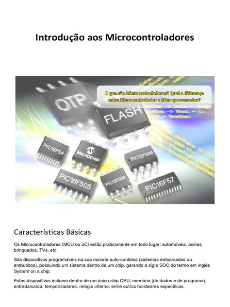 Introdução Aos Microcontroladores Download Grátis Pdf Sistema Em Um