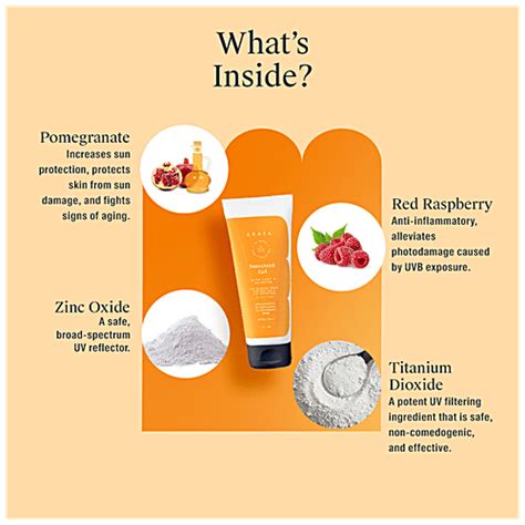 Buy Arata Sunscreen Gel Ultra Light And Balancing Uvauvb Protection