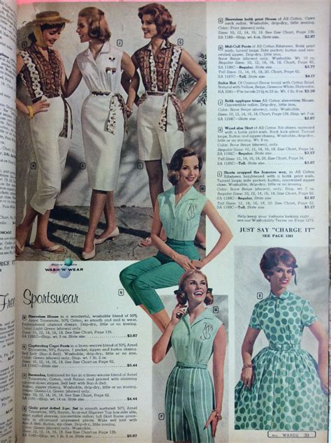 Montgomery Ward Ss 1961 Fashion Through The Decades 1960 Fashion