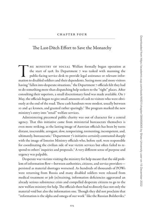 Pdf The Last Ditch Effort To Save The Monarchy